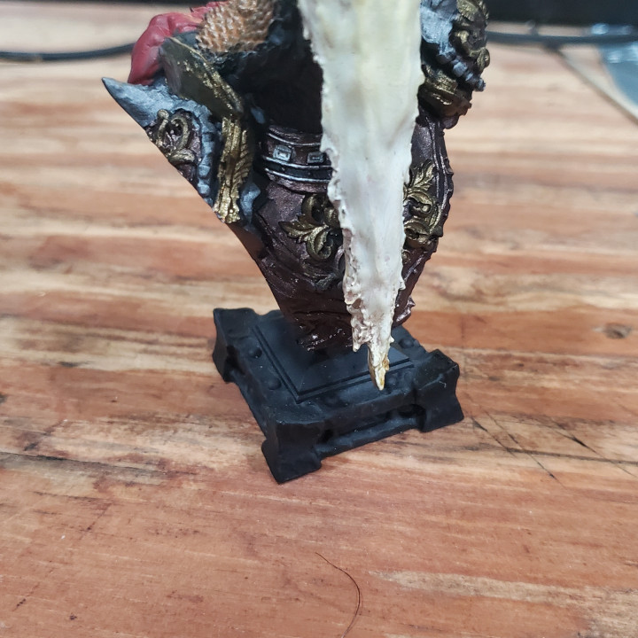 3D Print of Bust - The Faceless King by michaelstewart