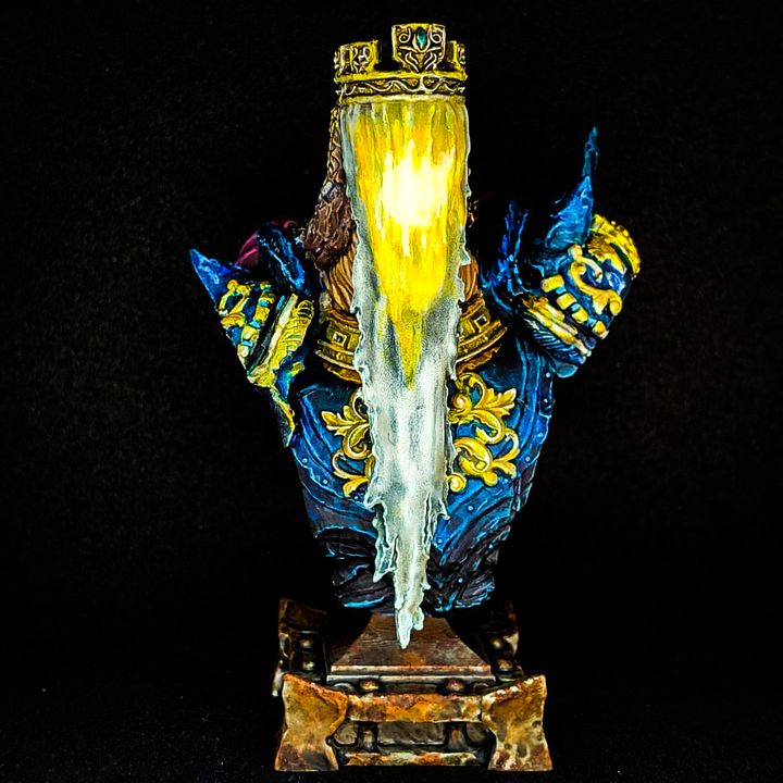 3D Print of Bust - The Faceless King by kapaan