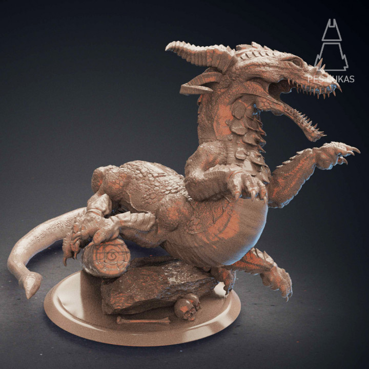 3D Printable Huge Behir by Pes Lukas