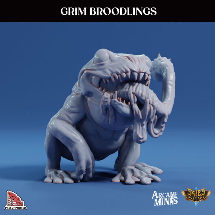 3D Printable Grim Broodlings by Sordane Publishing