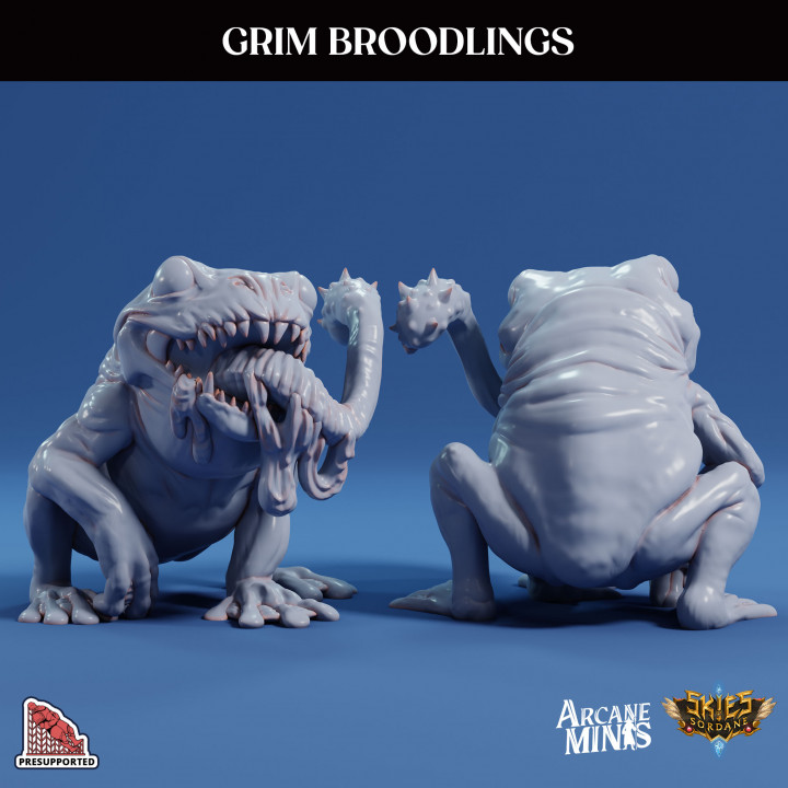 3D Printable Grim Broodlings by Sordane Publishing