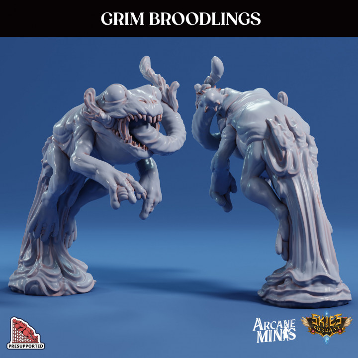 3D Printable Grim Broodlings by Sordane Publishing