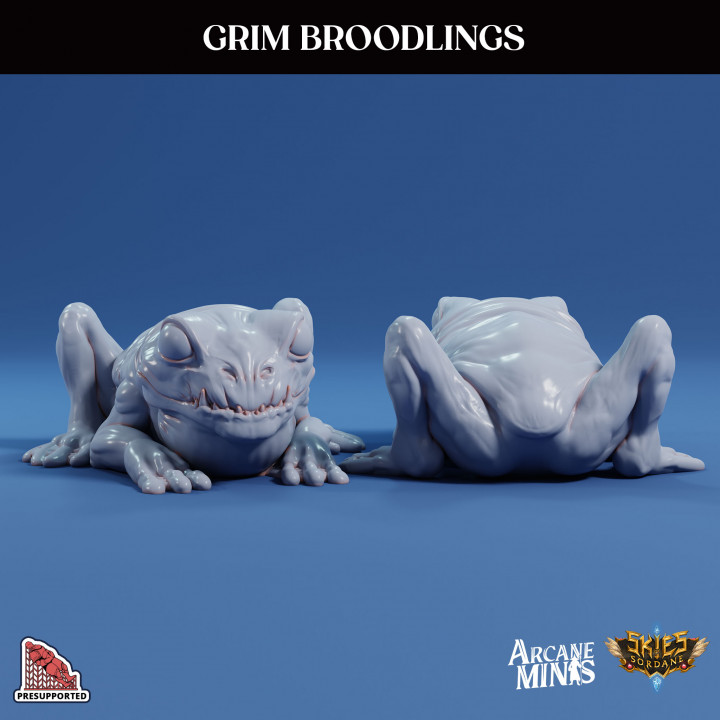 3D Printable Grim Broodlings by Sordane Publishing