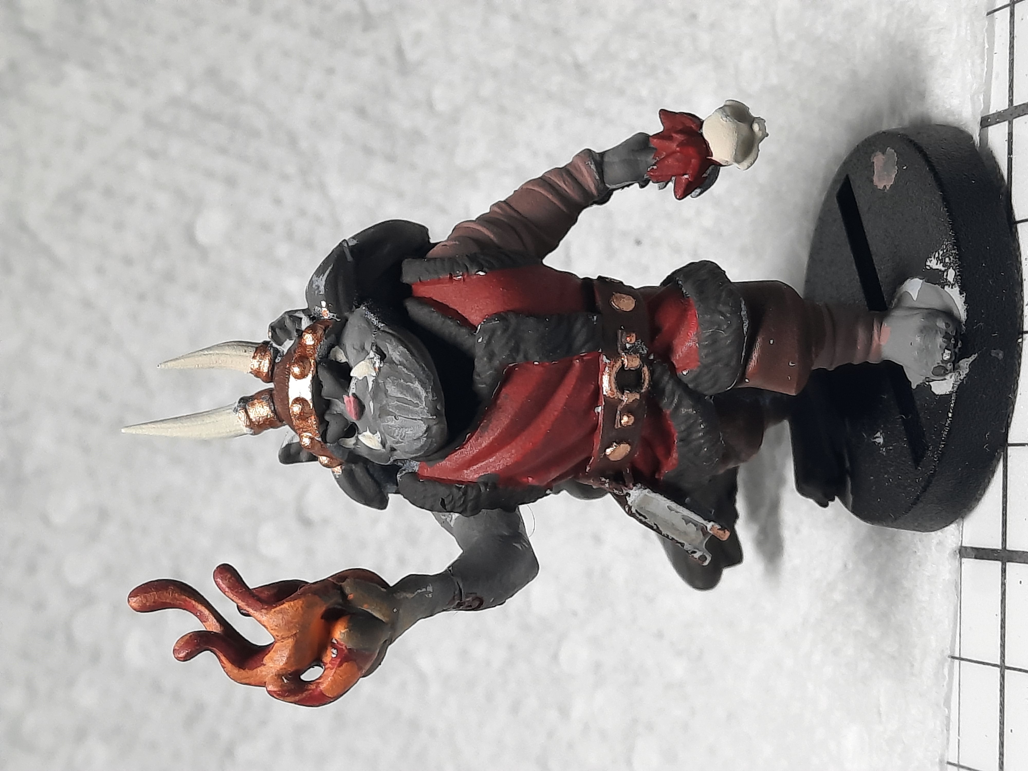 3D Printable Pur'saan Warlock Cat - Male by Kawna Minis