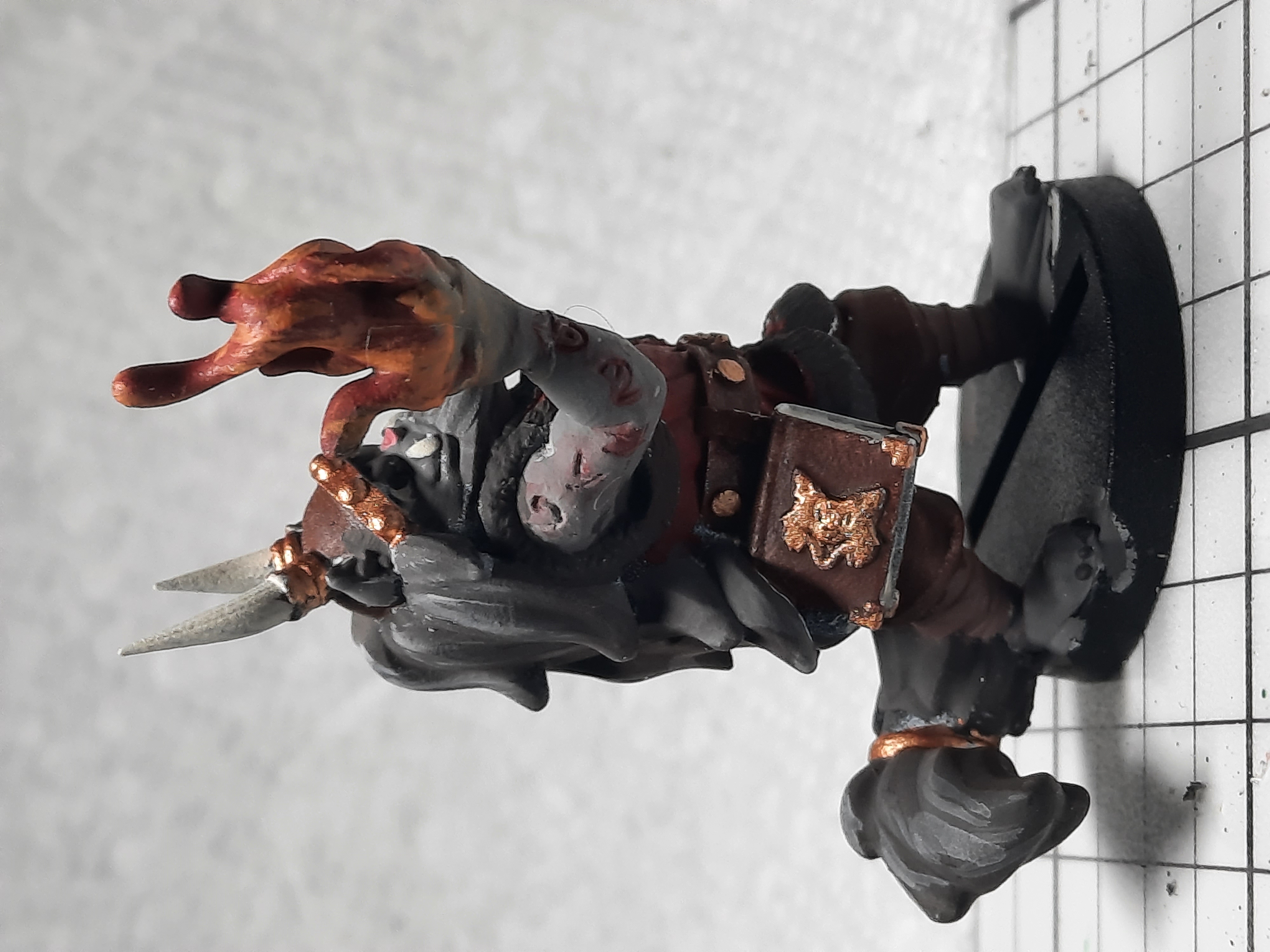 3D Printable Pur'saan Warlock Cat - Male by Kawna Minis