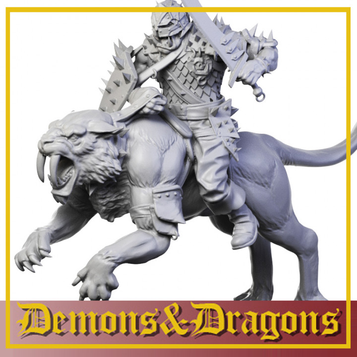 3D Printable 23_Sabertooth_rider by Sergeant Hammer