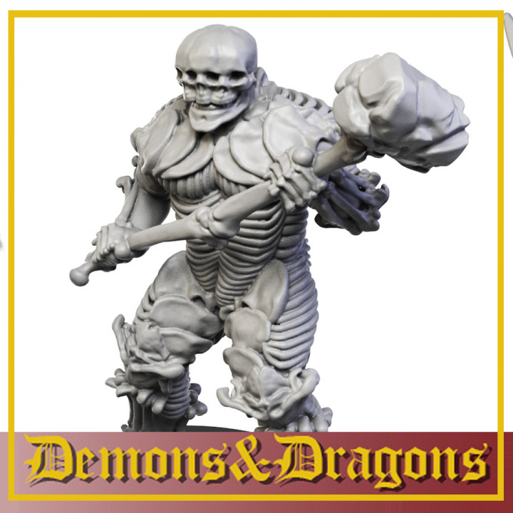 3D Printable 29 Bone Golem by Sergeant Hammer