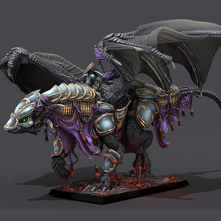 3D Printable Dragon multi part kit by ketaminies