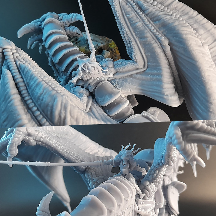 3D Printable Dragon multi part kit by ketaminies
