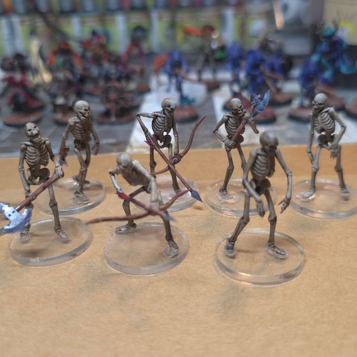 3D Print of Skeleton Axemen - Book of Beasts - Tabletop Miniatures (Pre ...
