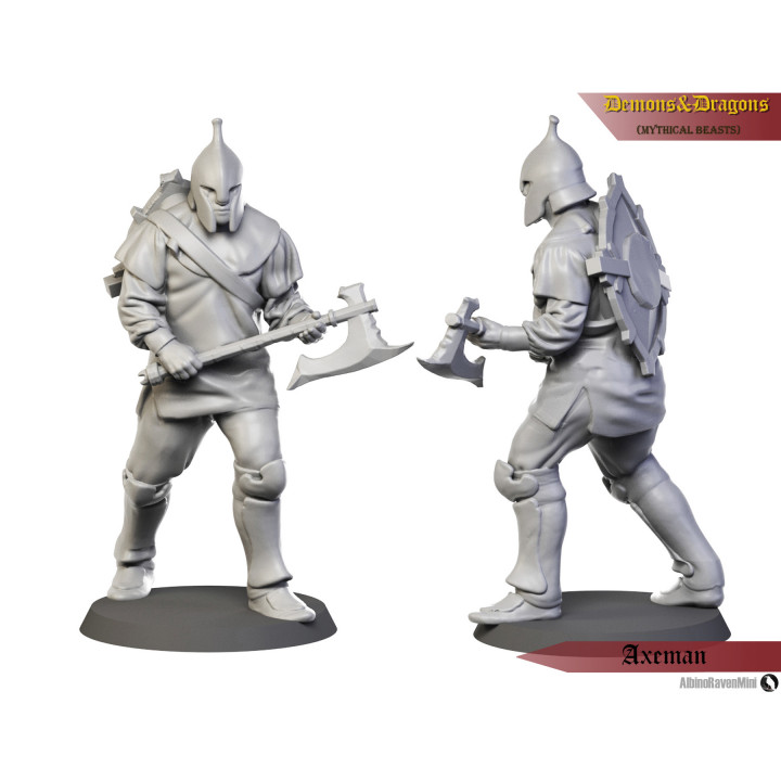 3D Printable 45 Axeman by Sergeant Hammer