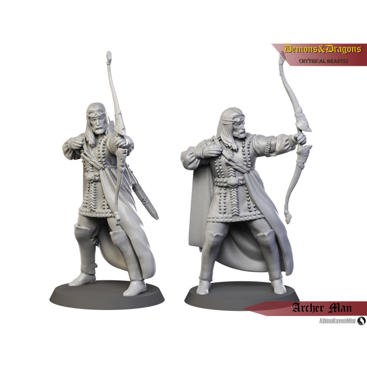 3D Printable 49 Archer man by Sergeant Hammer