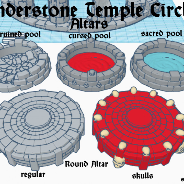 3D Printable Understone Columns and Temple Expanded by brander roullett