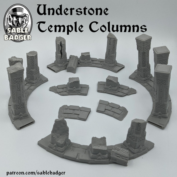 3D Printable Understone Columns and Temple Expanded by brander roullett