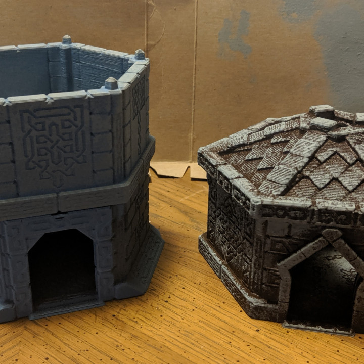 3D Printable Understone Tower - Hex shaped by brander roullett