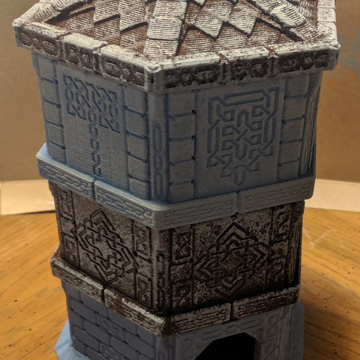 3D Printable Understone Tower - Hex shaped by brander roullett
