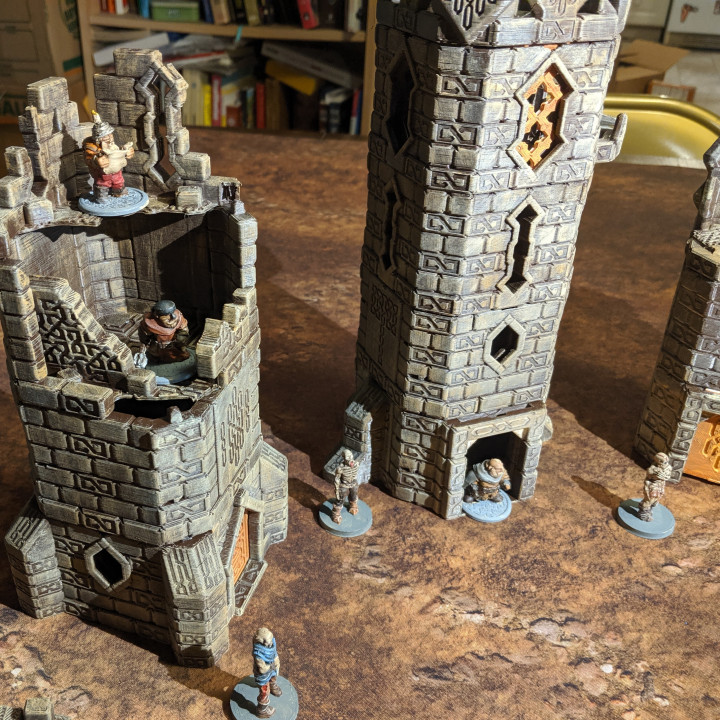 3D Printable Understone Tower - Square shaped by brander roullett