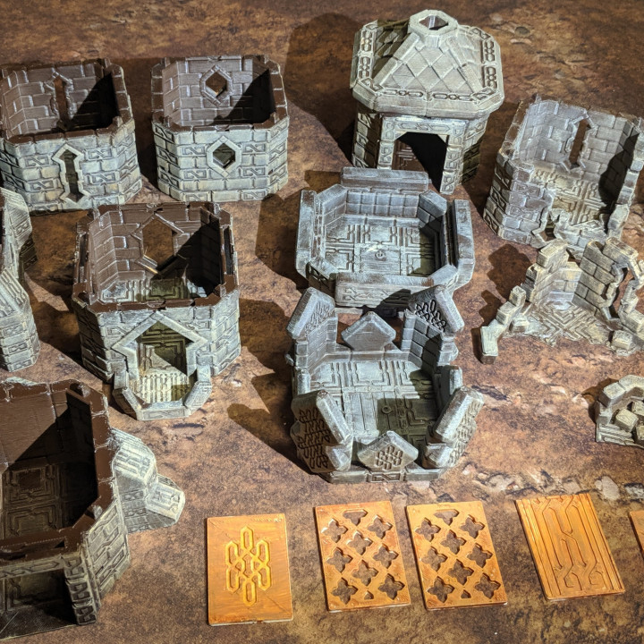 3D Printable Understone Tower - Square shaped by brander roullett