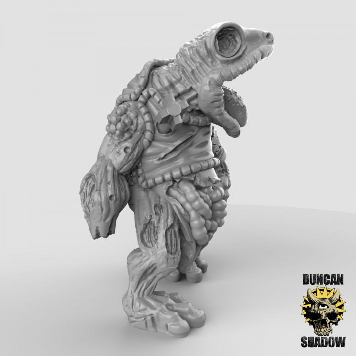 3D Printable Zombie frog folk (pre supported) by Duncan Shadow