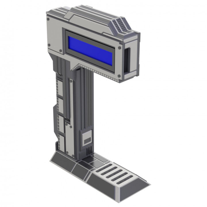 3D Printable Sci-Fi Cyber Screen by One Man Voice