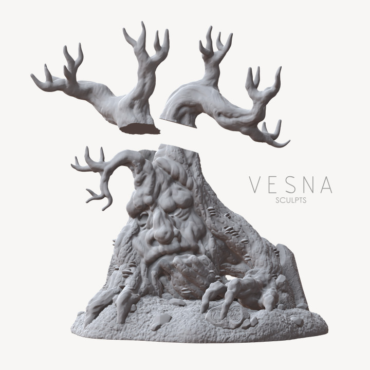 3D Printable GRUMPY TREE by VESNA SCULPTS