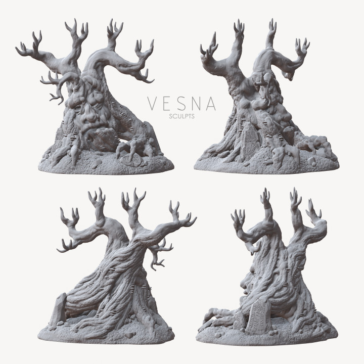 3D Printable GRUMPY TREE by VESNA SCULPTS