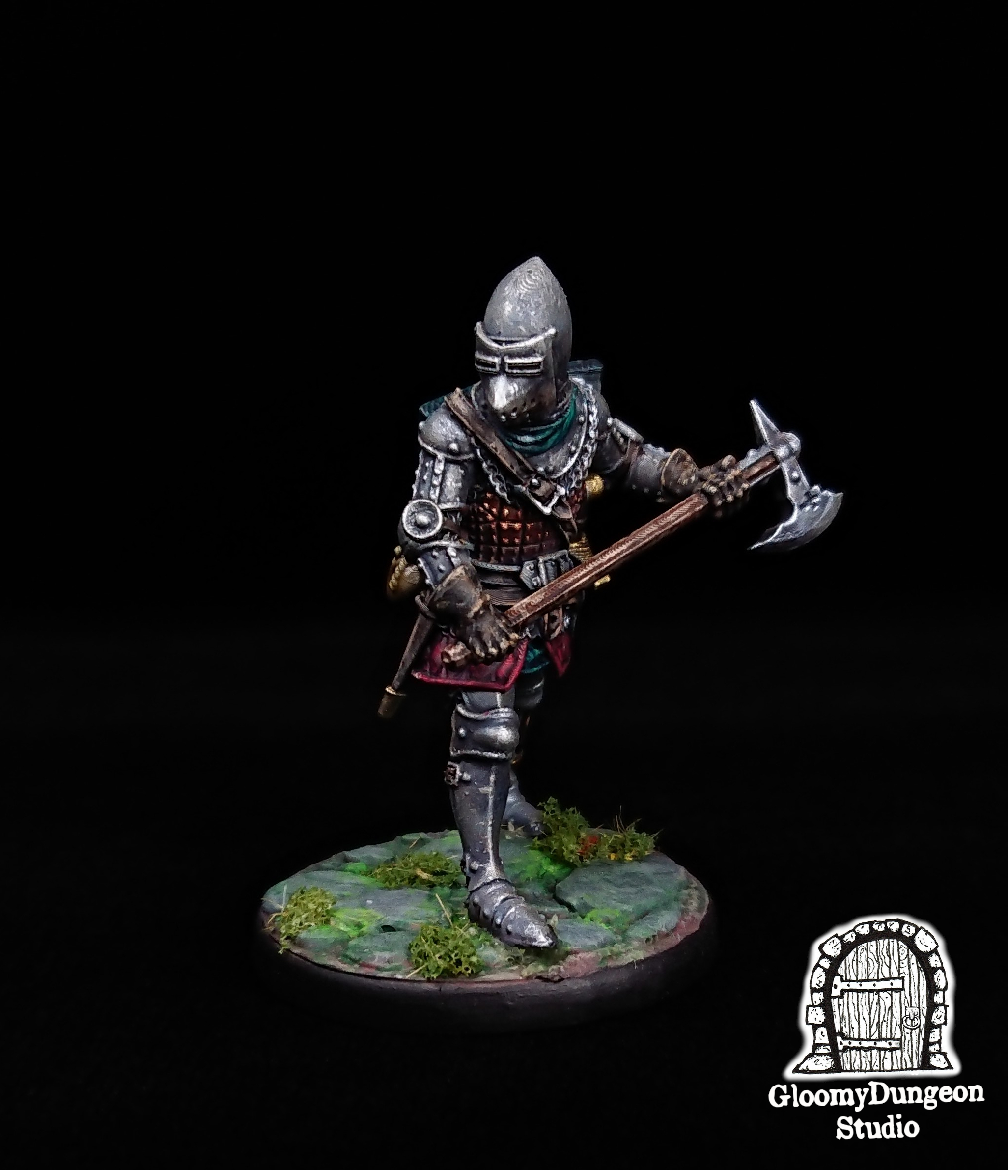 3D Printable Knight Full Armour Two-handed Axe on Foot (XIV century) by ...