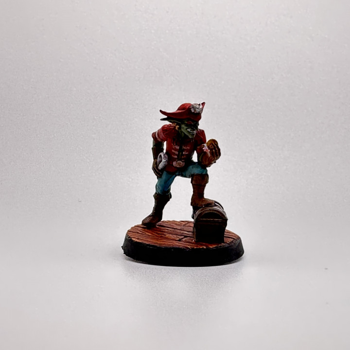 3D Print of Goblin Pirate Treasure / Green Skin Army Soldier / Corsair ...