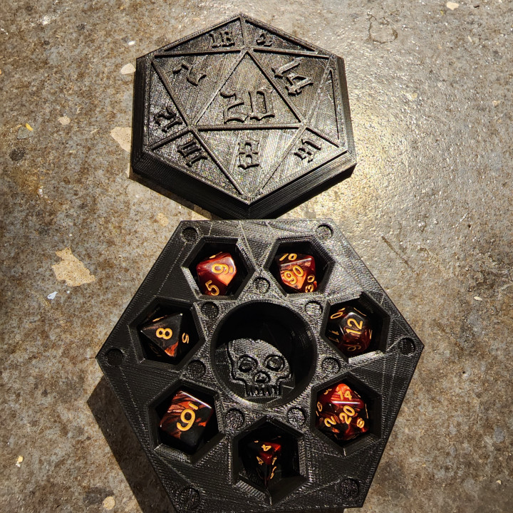 3D Print of RPG dice box by kalensavoy