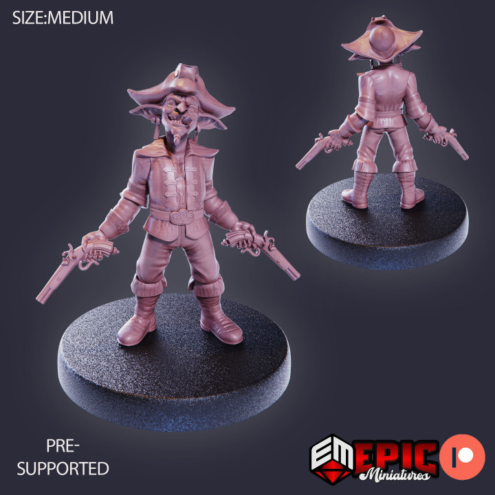 3D Printable Goblin Pirate Set / Green Skin Army Soldier / Corsair ...