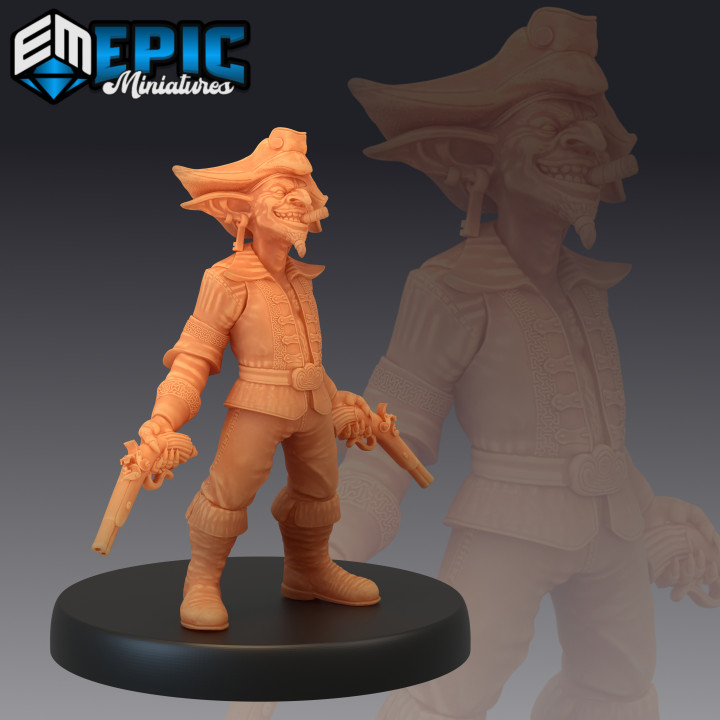 3D Printable Goblin Pirate Set / Green Skin Army Soldier / Corsair ...