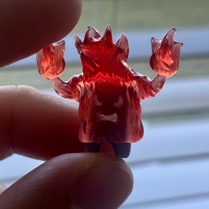3D Printable Fire Elemental Minions by MiniaturesCraze