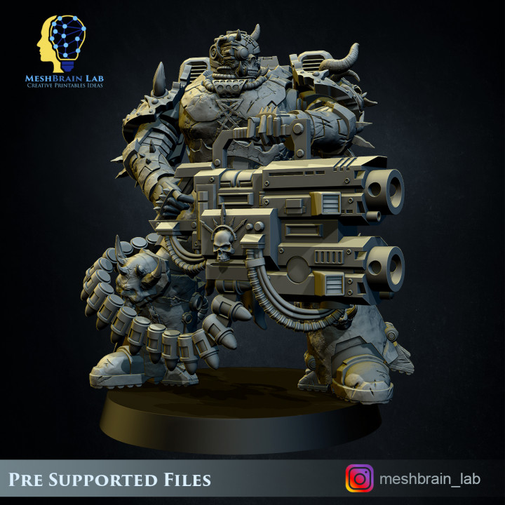 3D Printable Doom Marines Squad by MeshBrain Lab