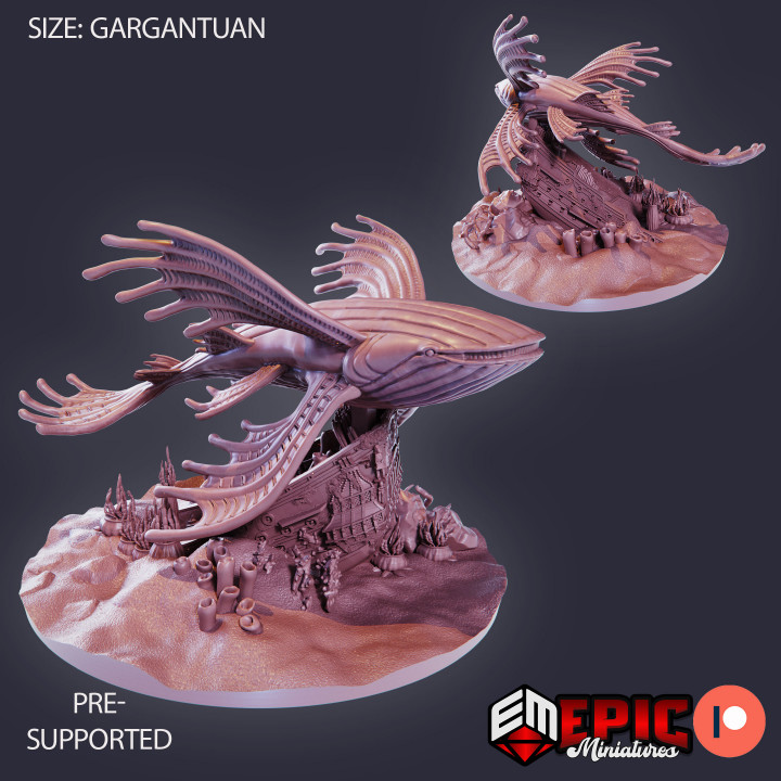 3D Printable Sacred Whale / Lord of the Sea / Moby Dick Monster / Ocean ...