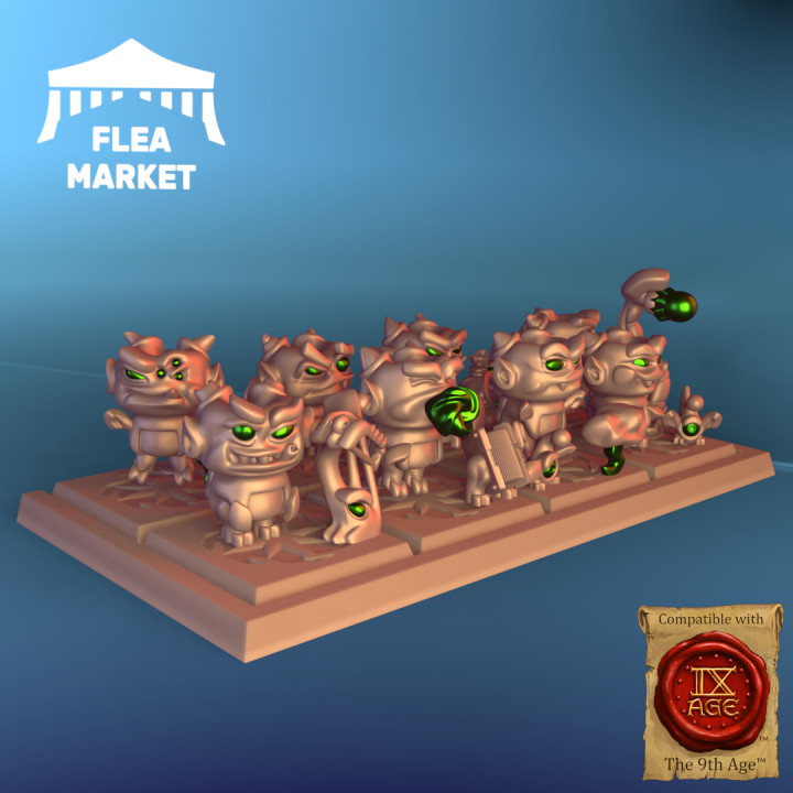 3D Printable Chibi Imps by Flea Market