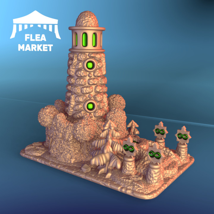 3D Printable Tower of Mother Cosmos by Flea Market