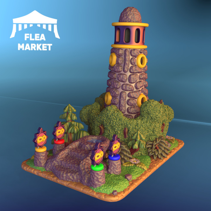 3D Printable Tower of Mother Cosmos by Flea Market