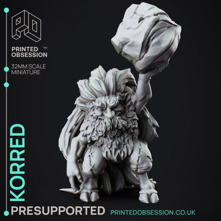 3D Printable Korred - Fay Creatures - PRESUPPORTED - 32mm scale by ...