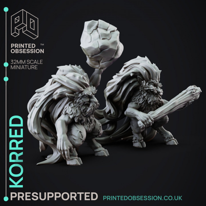 3D Printable Korred - Fay Creatures - PRESUPPORTED - 32mm scale by ...