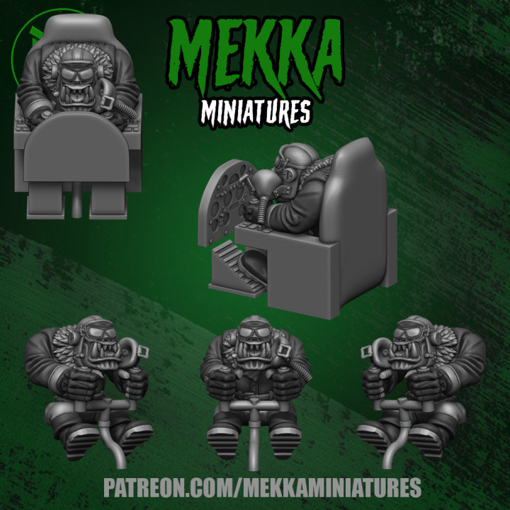 3D Printable Orc Jet by Mekka Miniatures