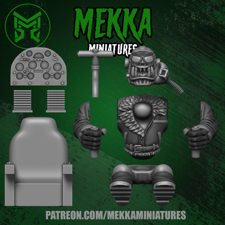 3D Printable Orc Jet by Mekka Miniatures