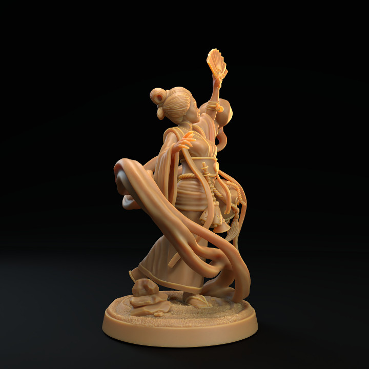 3D Printable Samurai, Geisha, and Ronin Japanese Women | PRESUPPORTED ...
