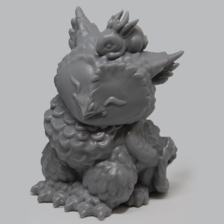 3D Printable Snowy owl griffon (Supported) by Crystel Klein