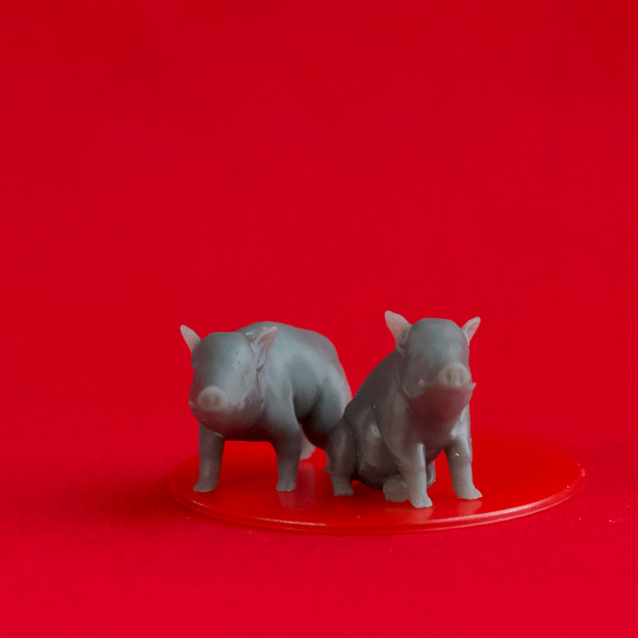 3D Printable Giant Boar Piglets - Tabletop Miniature (Pre-Supported) by ...