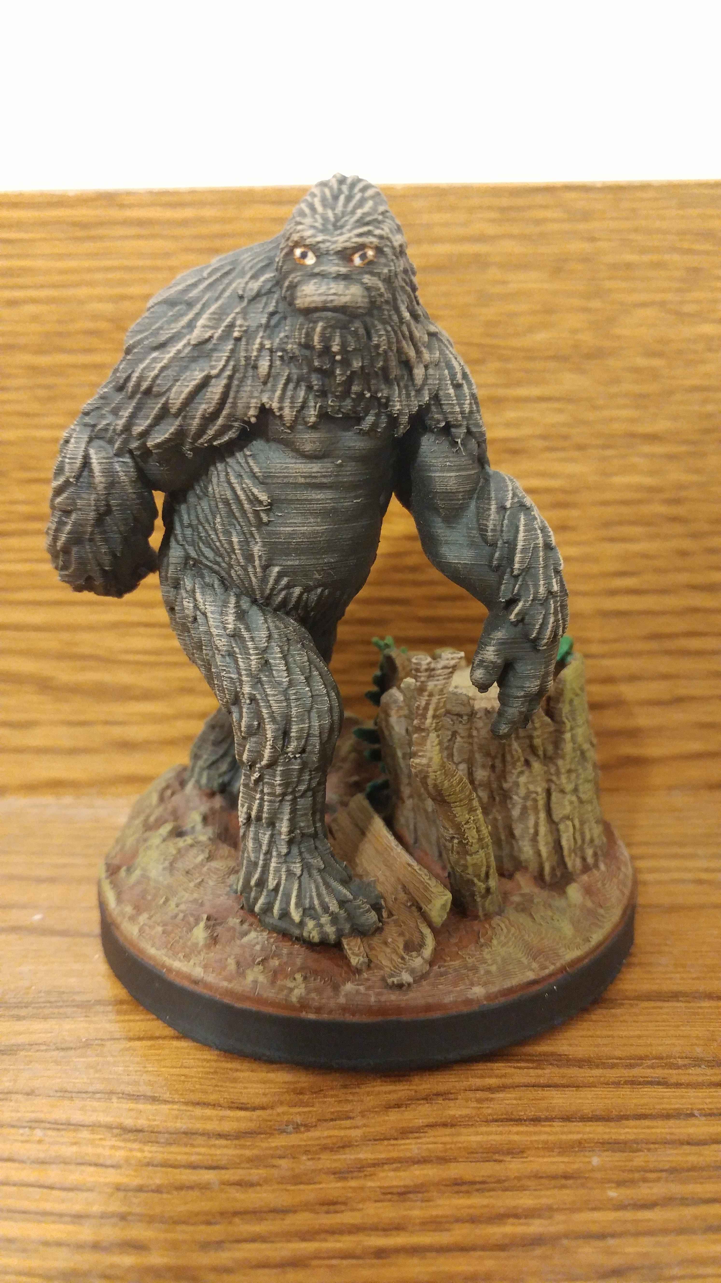 3D Printable Sasquatch - Tabletop Miniature (Pre-Supported) by YKS ...