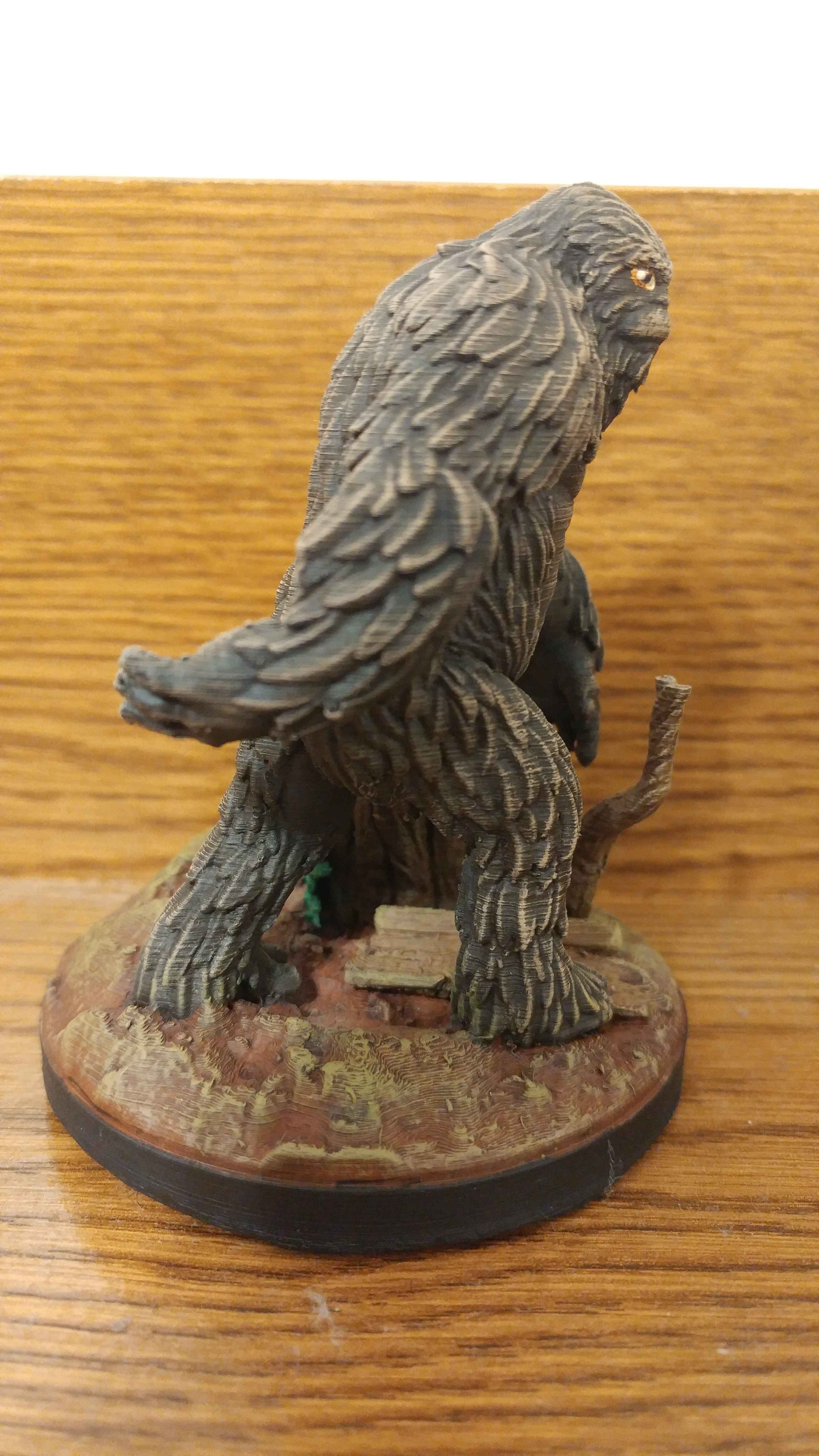 3D Printable Sasquatch - Tabletop Miniature (Pre-Supported) by YKS ...