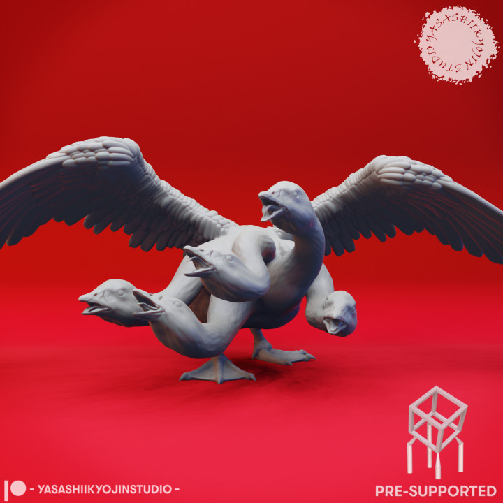 3D Printable Goose Hydra - Tabletop Miniature (Pre-Supported) by YKS ...