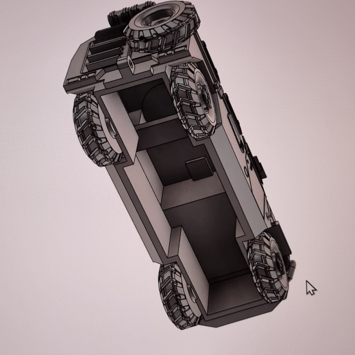 3D Printable GAZ TIGER M ABALET CROWS RWS 20mm 1/72 Elhiem Russian SUV ...