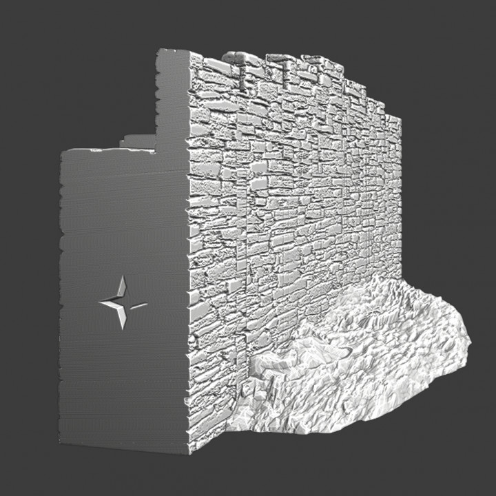 3D Printable Rising wall - modular castle system by Northern Crusades ...