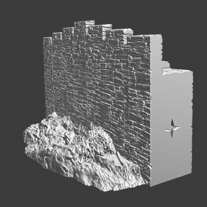 3D Printable Rising wall - modular castle system by Northern Crusades ...